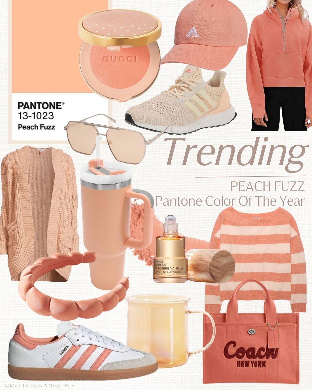 2024 PANTONE COLOR OF THE YEAR: PEACH FUZZ - Madison Payne