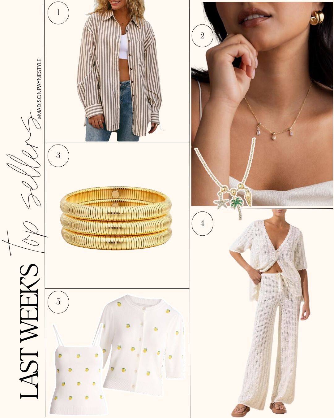 LAST WEEK’S BEST SELLERS | APRIL 27TH – MAY 4TH - Madison Payne