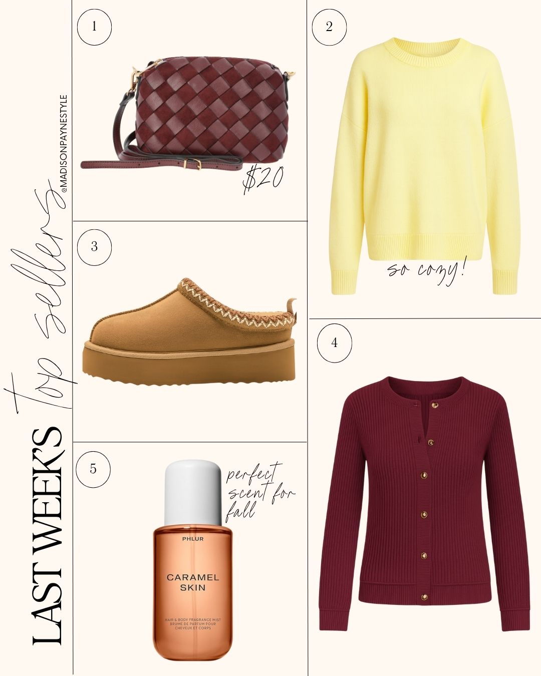 LAST WEEK’S BEST SELLERS | OCTOBER 19TH – OCTOBER 25TH - Madison Payne